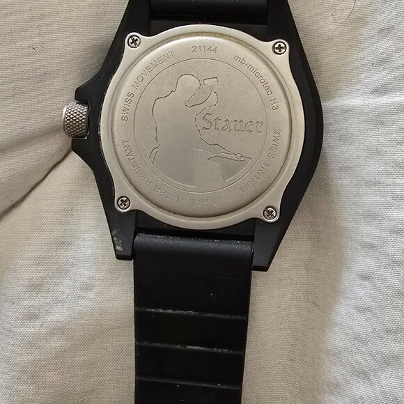 Stauer | Accessories | Vintage Stauer 2144 Swiss Tritium Mens Dive ...